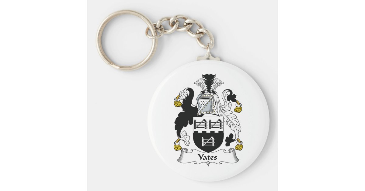 Yates Family Crest Key Ring | Zazzle