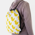 Yellow and White Rubber Duck, Ducky Drawstring Bag | Zazzle