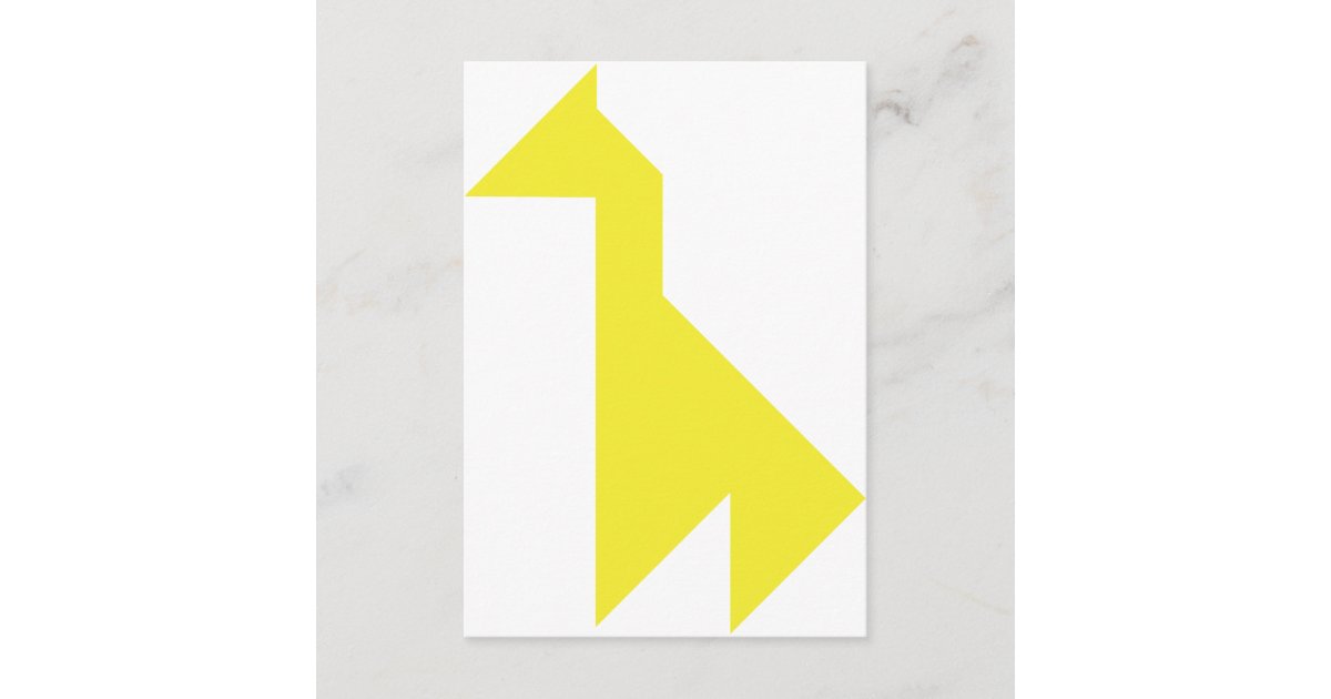 Yellow Giraffe Tangram Uk
