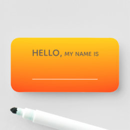 Yellow Name Tags | Zazzle.co.uk