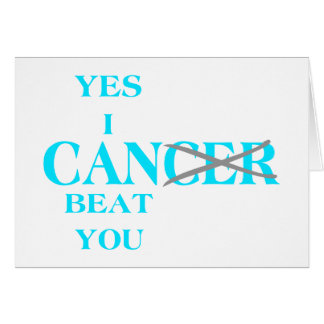 Yes I Can Beat Cancer Blue Cards