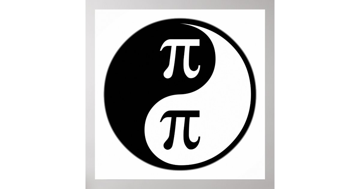 Yin Yang Math Poster | Zazzle