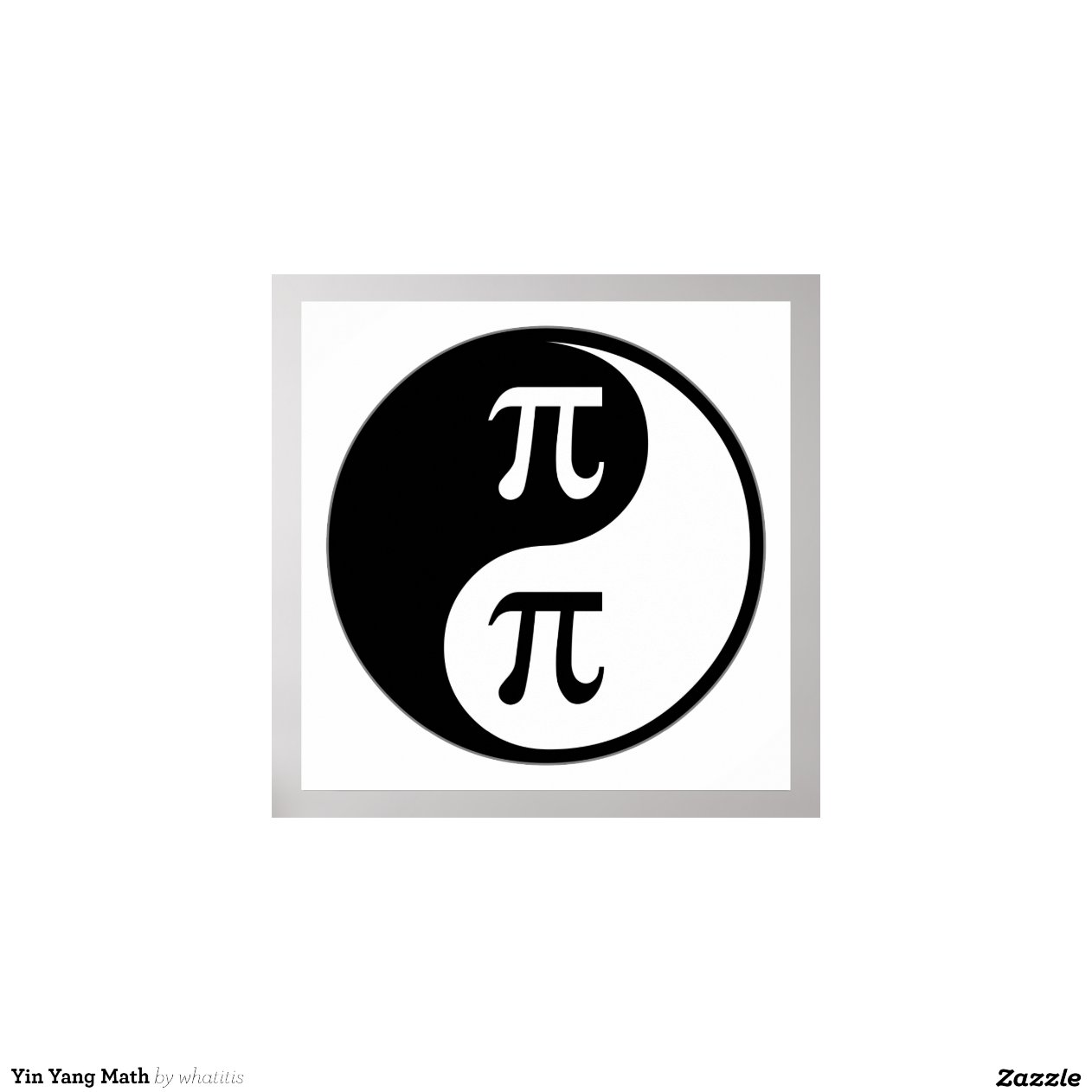 Yin Yang Math Print | Zazzle