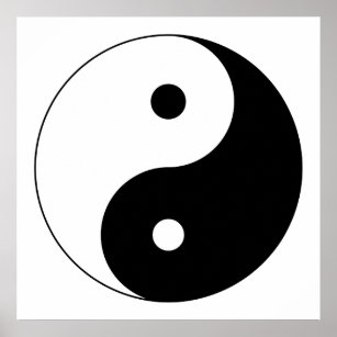Yin Yang Posters & Prints | Zazzle UK