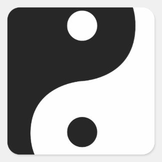 59+ Yin Yang Square Stickers | Zazzle