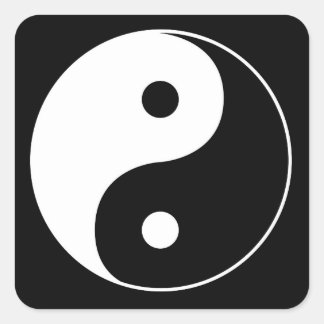 59+ Yin Yang Square Stickers | Zazzle