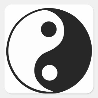 59+ Yin Yang Square Stickers | Zazzle