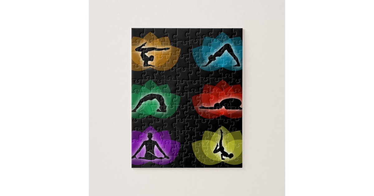 yoga and meditation jigsaw puzzle | Zazzle