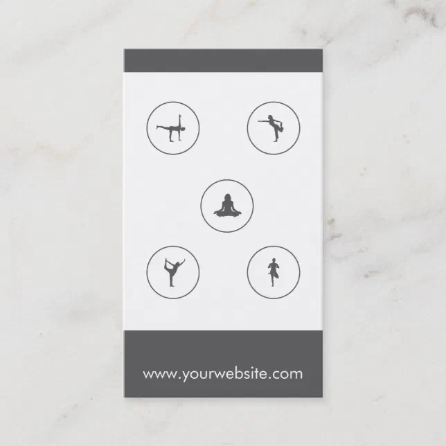 Yoga Business Card 5 Class Pass | Zazzle