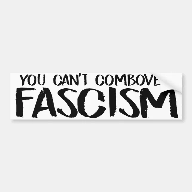 You Can't Combover Fascism - Feminist Bumper Stick Bumper Sticker | Zazzle