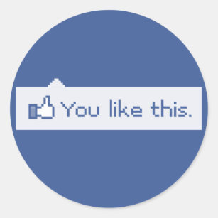 Facebook Like Stickers & Labels | Zazzle UK
