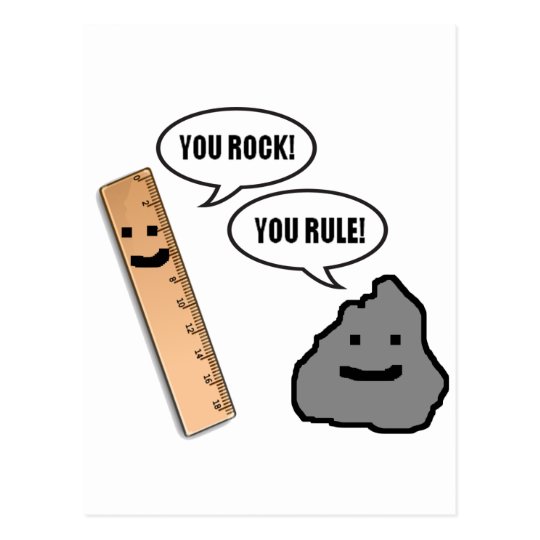 You Rock, You Rule Postcard | Zazzle.co.uk