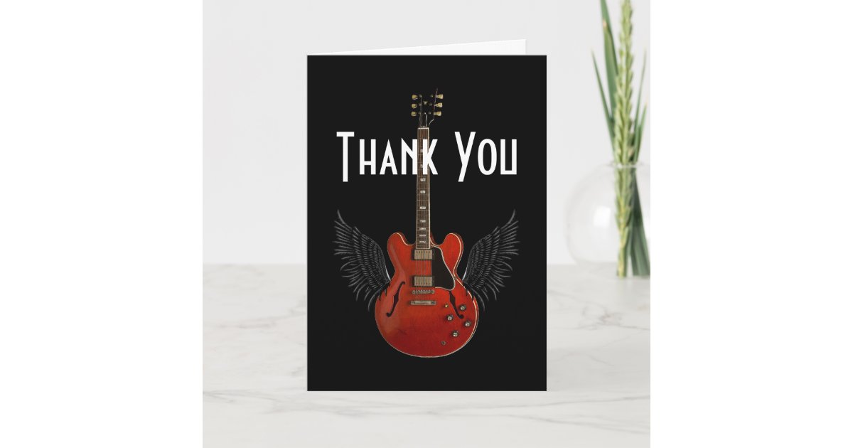 You Totally Rock! Thank You Card | Zazzle