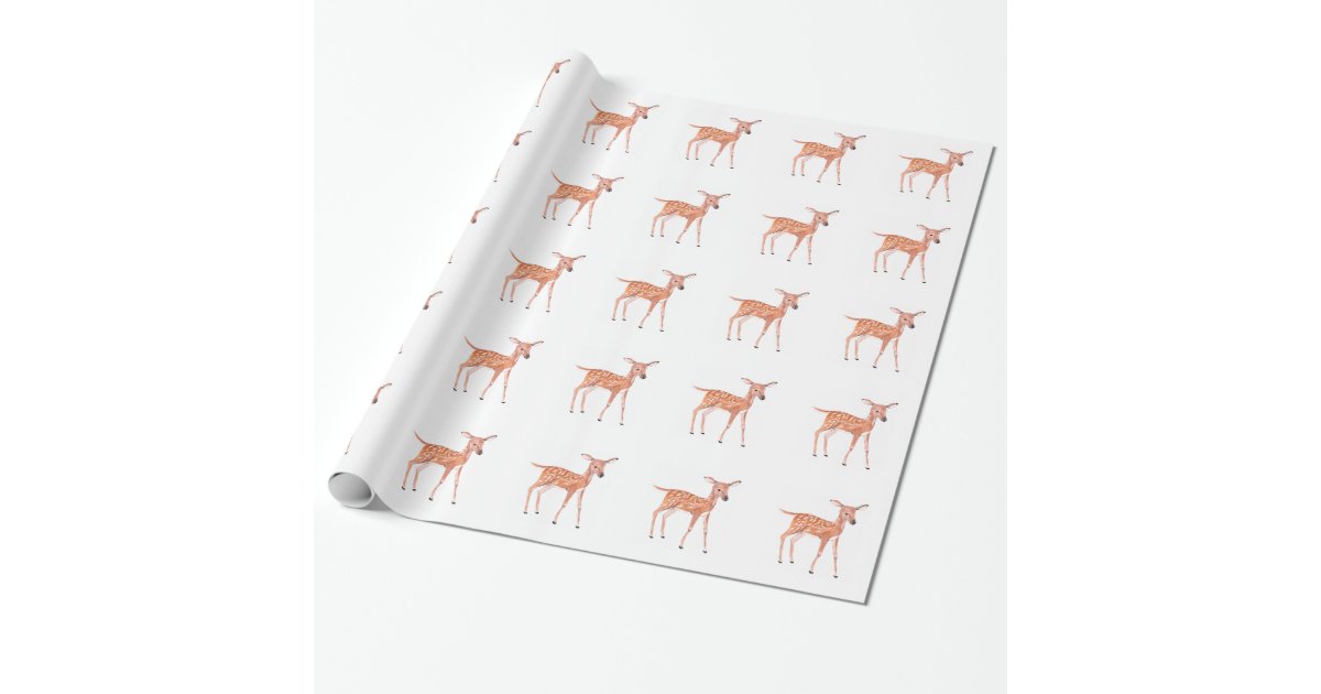 Young Fawn Wrapping Paper | Zazzle