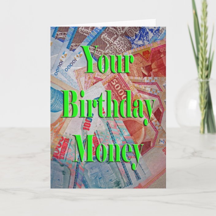 Your Birthday Money Card | Zazzle.co.uk