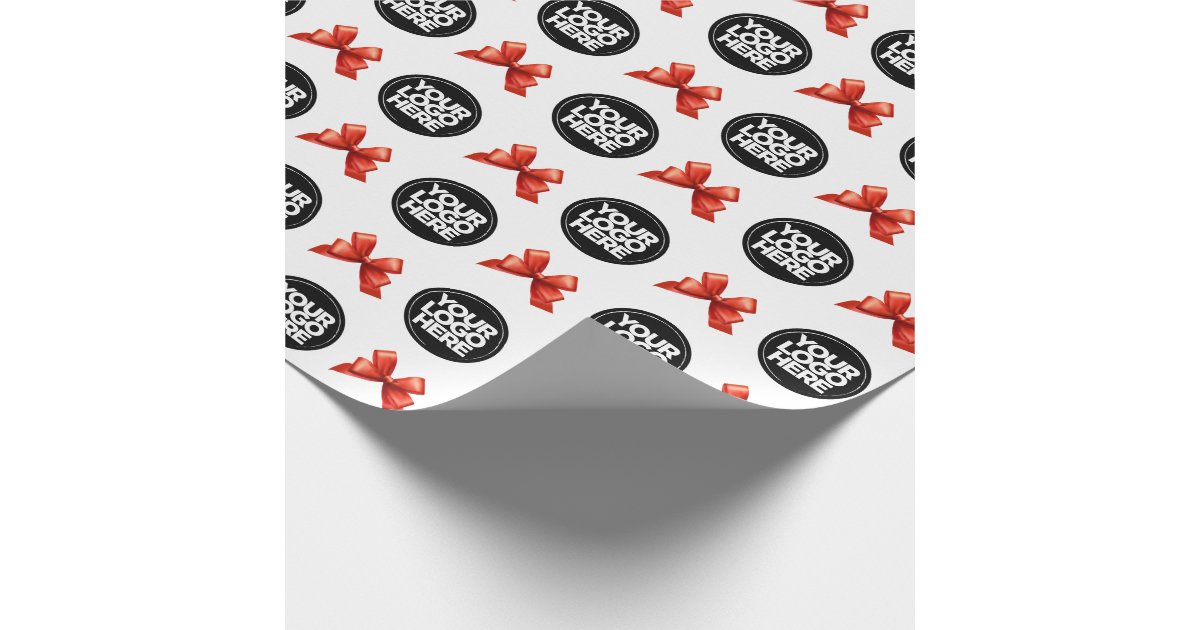 Your Business Logo Custom Wrapping Paper | Zazzle