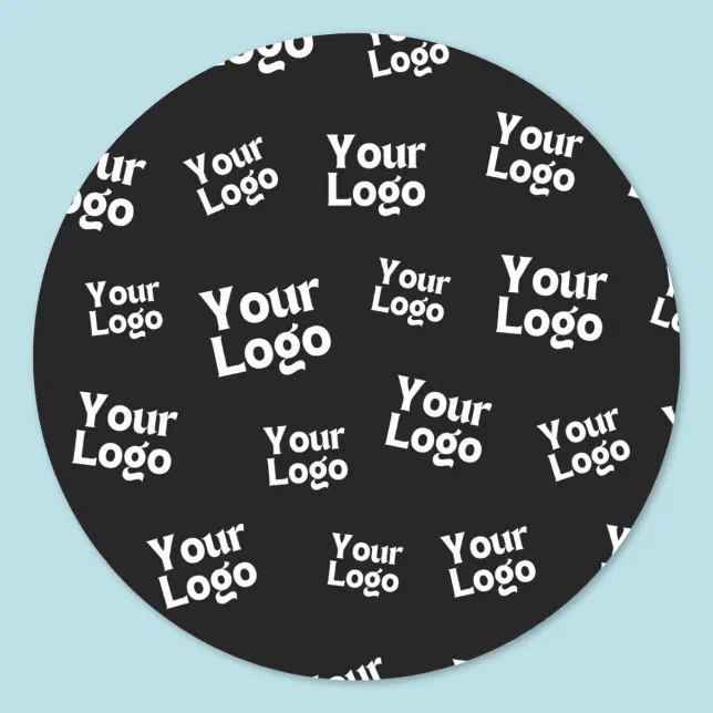 Your Design or Business Logo | Random Placement Classic Round Sticker ...