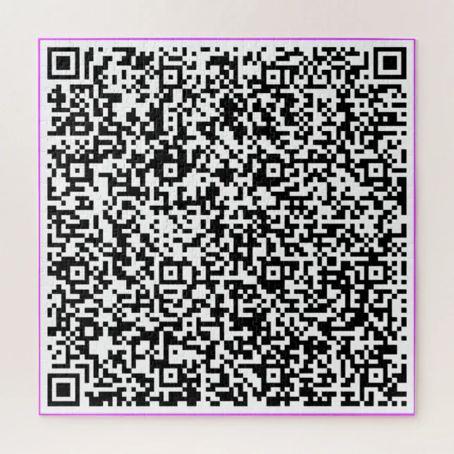 Your Design QR Code Puzzle Example Custom Coolor | Zazzle