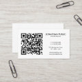 Your Logo Here Barcode QR Code Template Profile Business Card | Zazzle