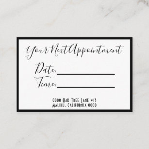 Your Next Appointment Cards | Zazzle.co.uk