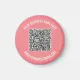 Your QR Code Magnet Example with Custom Text | Zazzle