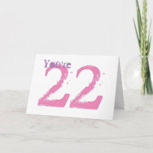 22nd Birthday Cards | Zazzle UK