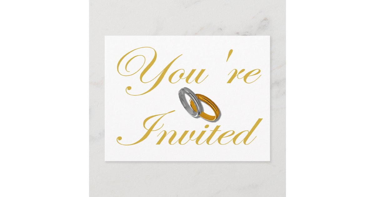You're Invited Invitation Postcard | Zazzle
