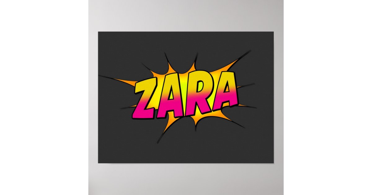 Zara Poster | Zazzle