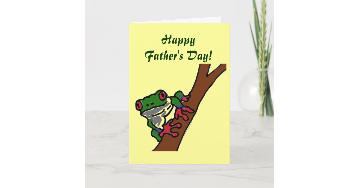 ZD- Happy Father's Day! Frog card | Zazzle