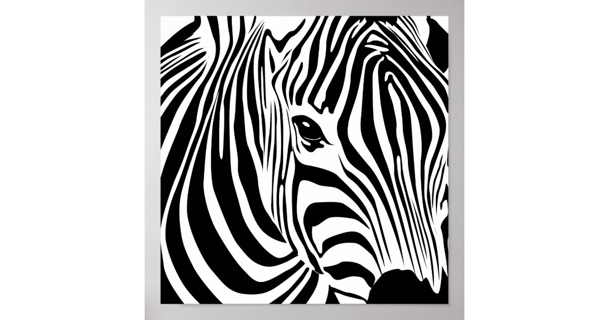 Zebra Poster | Zazzle