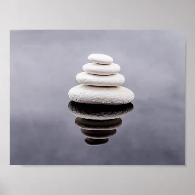 Zen Stones Beautiful Fine Art Poster | Zazzle