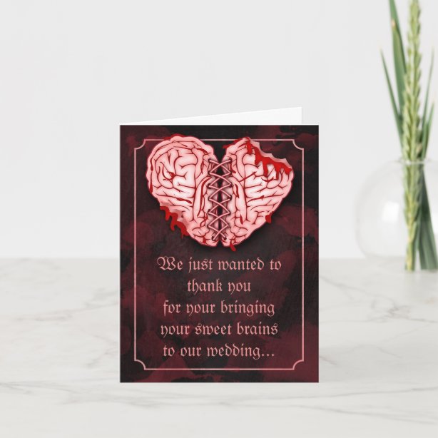 Horror Zombie Thank You Cards | Zazzle UK