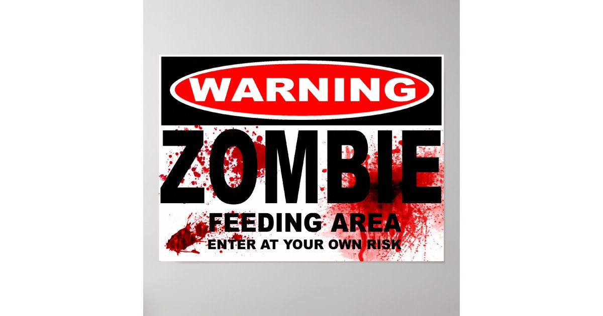 ZOMBIE ROAD SIGN | Zazzle
