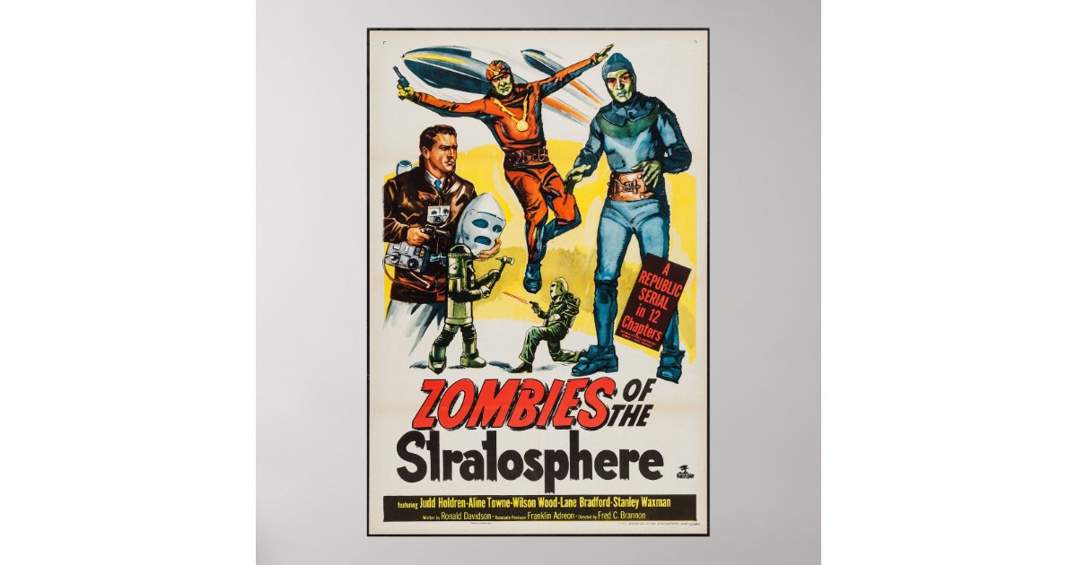 Zombies of the Stratosphere poster | Zazzle