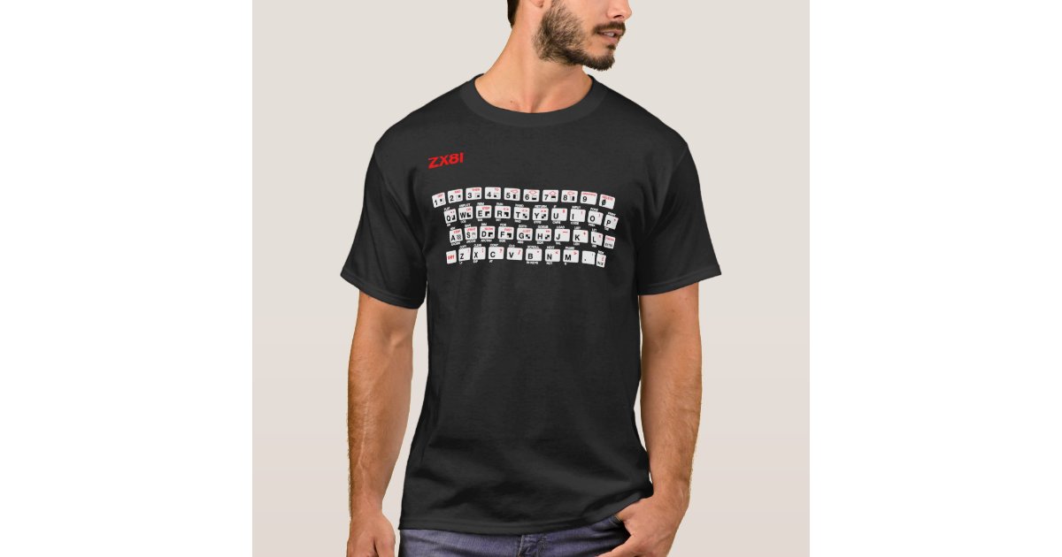 ZX81 Keyboard Classic T-Shirt | Zazzle